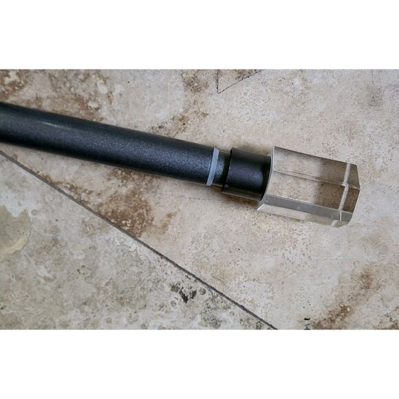 Accents | Thick Sturdy Adjustable Curtain Rod With Crystal Ends 51 88 ...